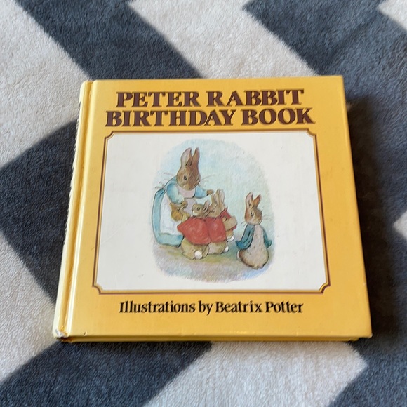 Other | Peter Rabbit Birthday Book Beatrix Potter | Poshmark